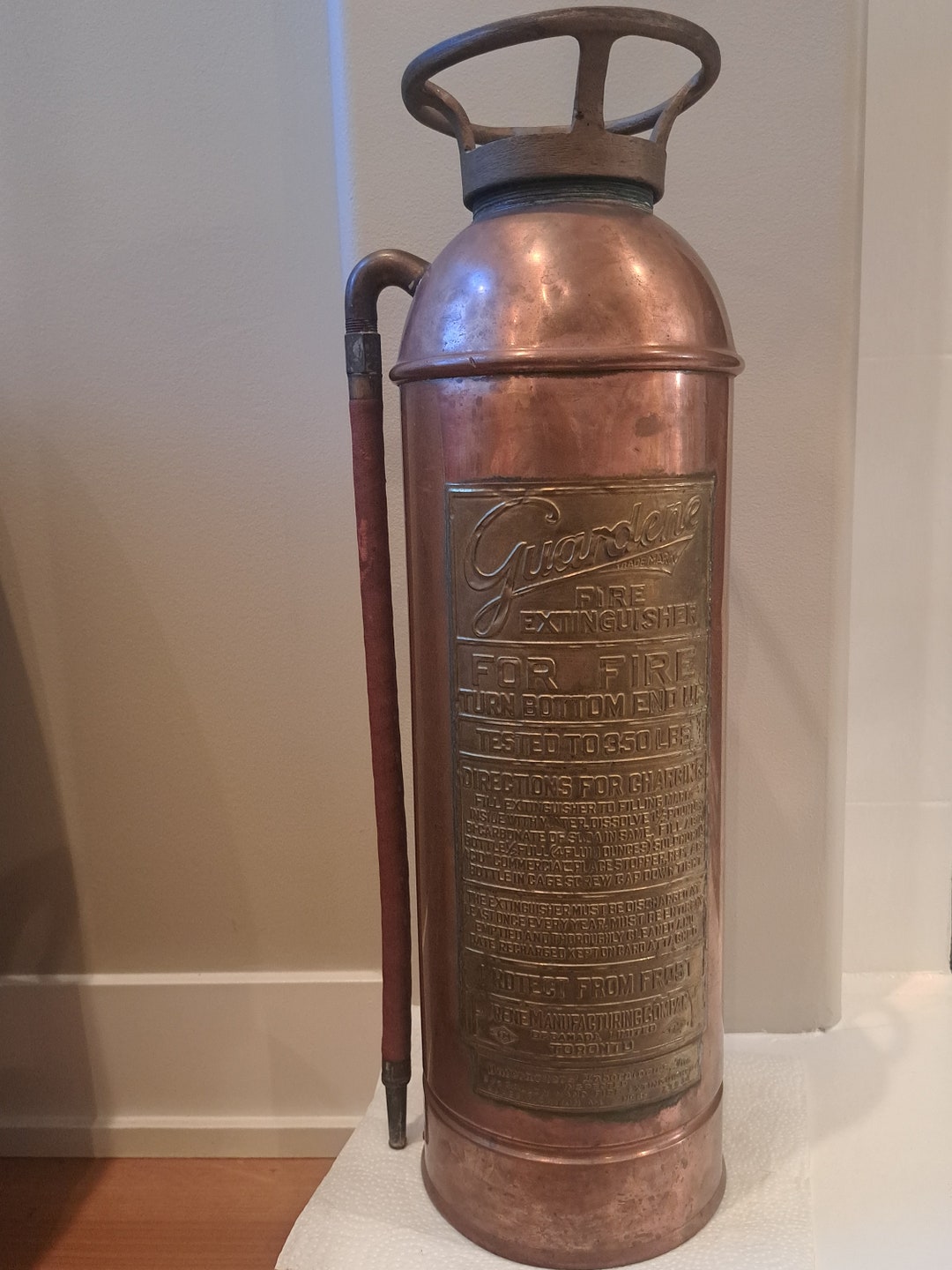 Vintage Guardene Fire Extinguisher - Etsy