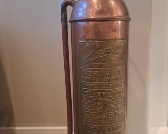 Vintage General Model SA 303 Quick Aid Fire Extinguisher. Copper and ...