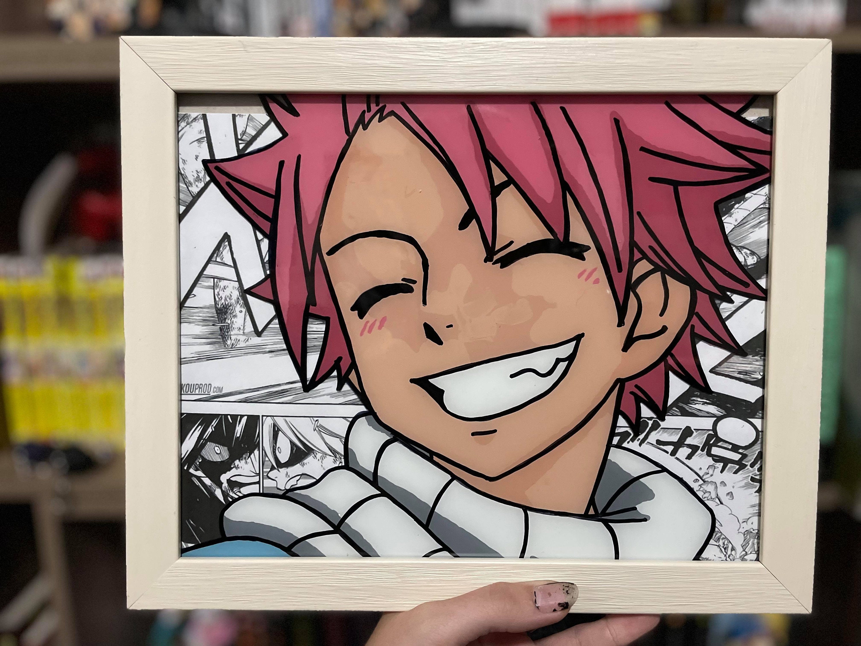 Fairy Tail Natsu Smiling Drawing