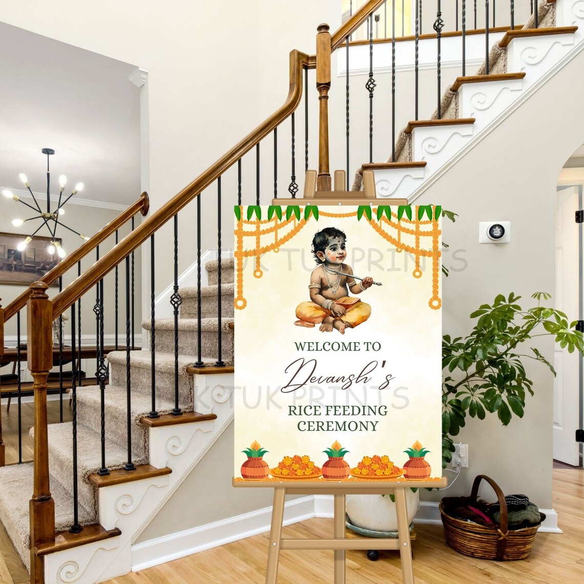 First Rice Feeding Ceremony Editable Welcome Sign , Annaprasan Sign ...