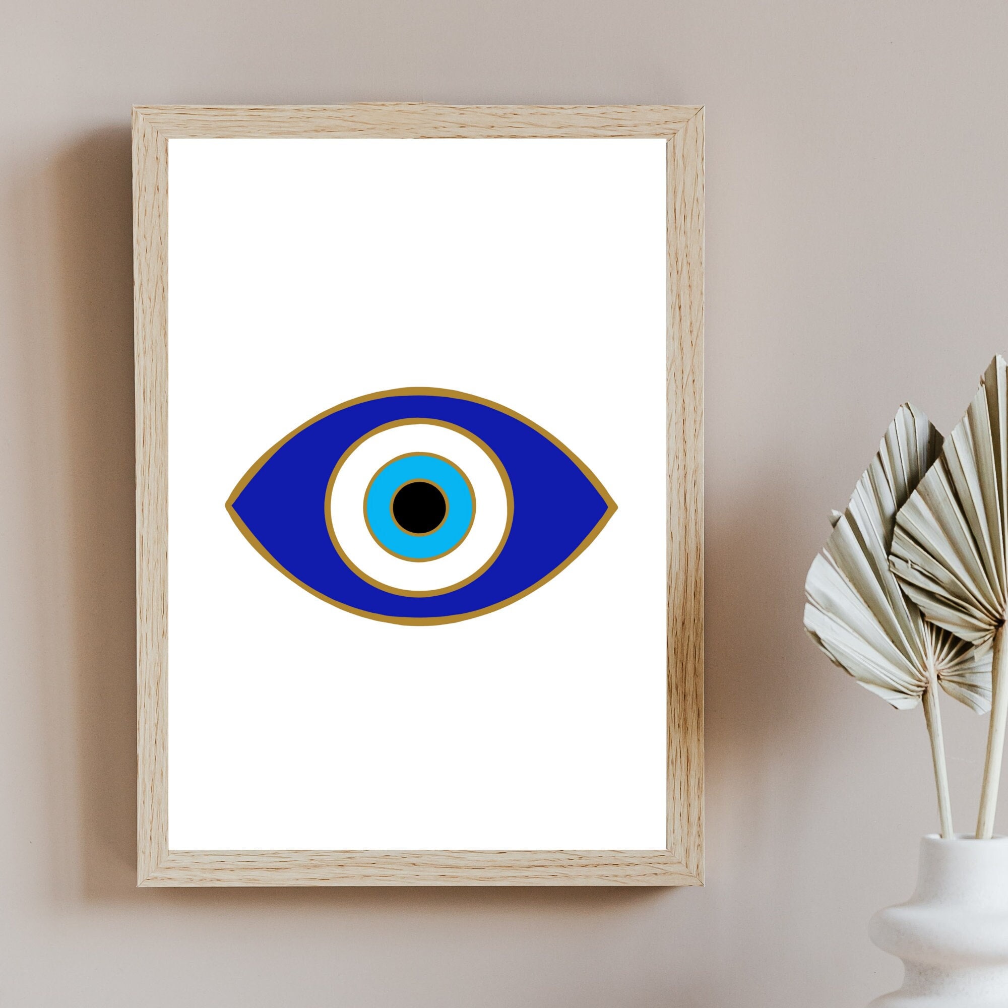 Evil Eye Wall Art: Modern Minimalist Print (digital Download) - Etsy