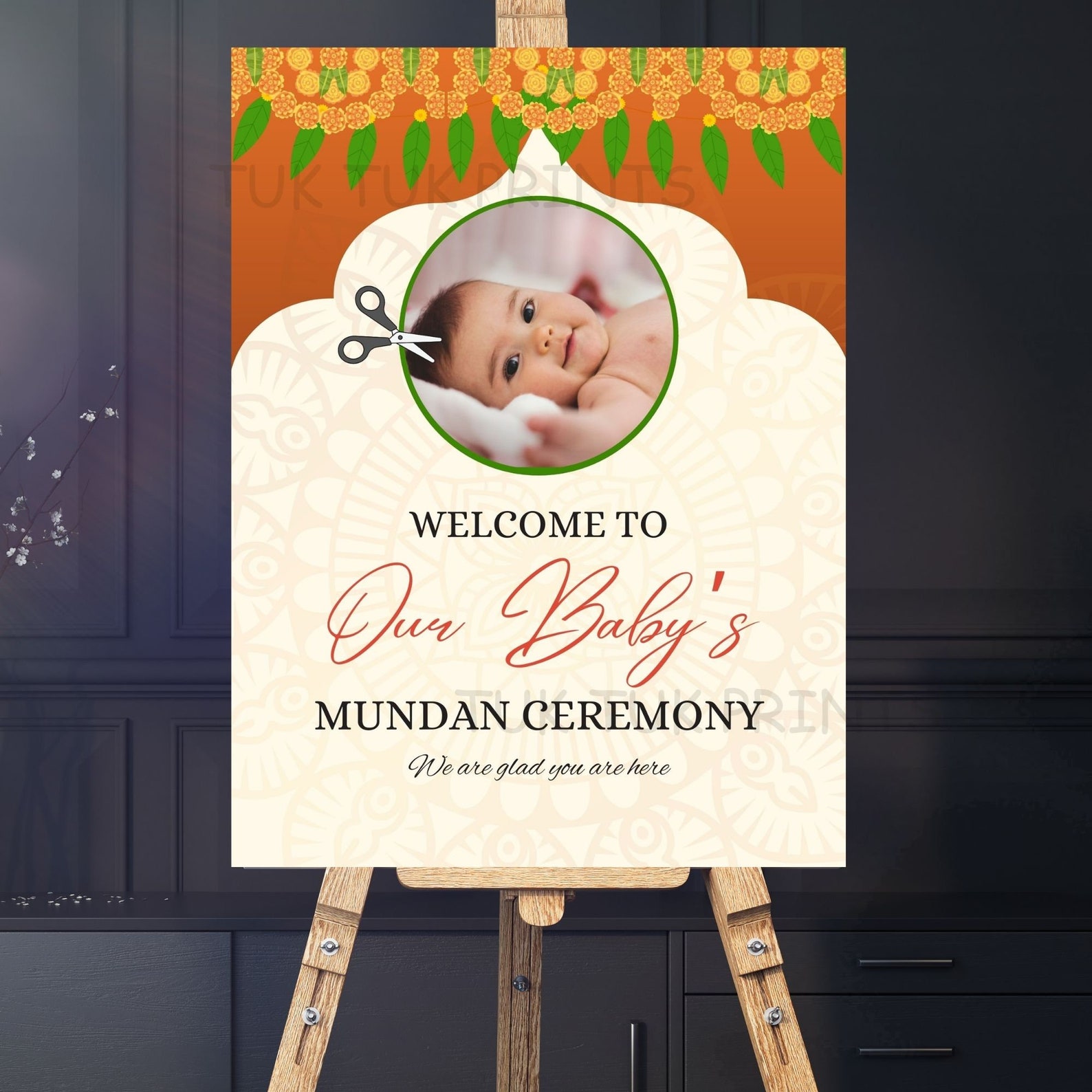 Tonsure or Mundan Ceremony Welcome Sign , Tonsure Ceremony Sign, Hindu ...