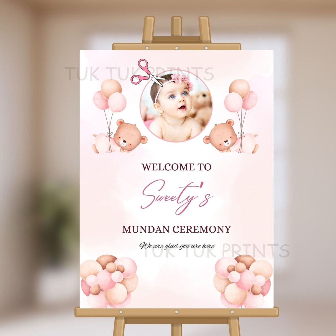 Editable Mundan Ceremony Welcome Sign: Hindu Sanskar (digital Download ...