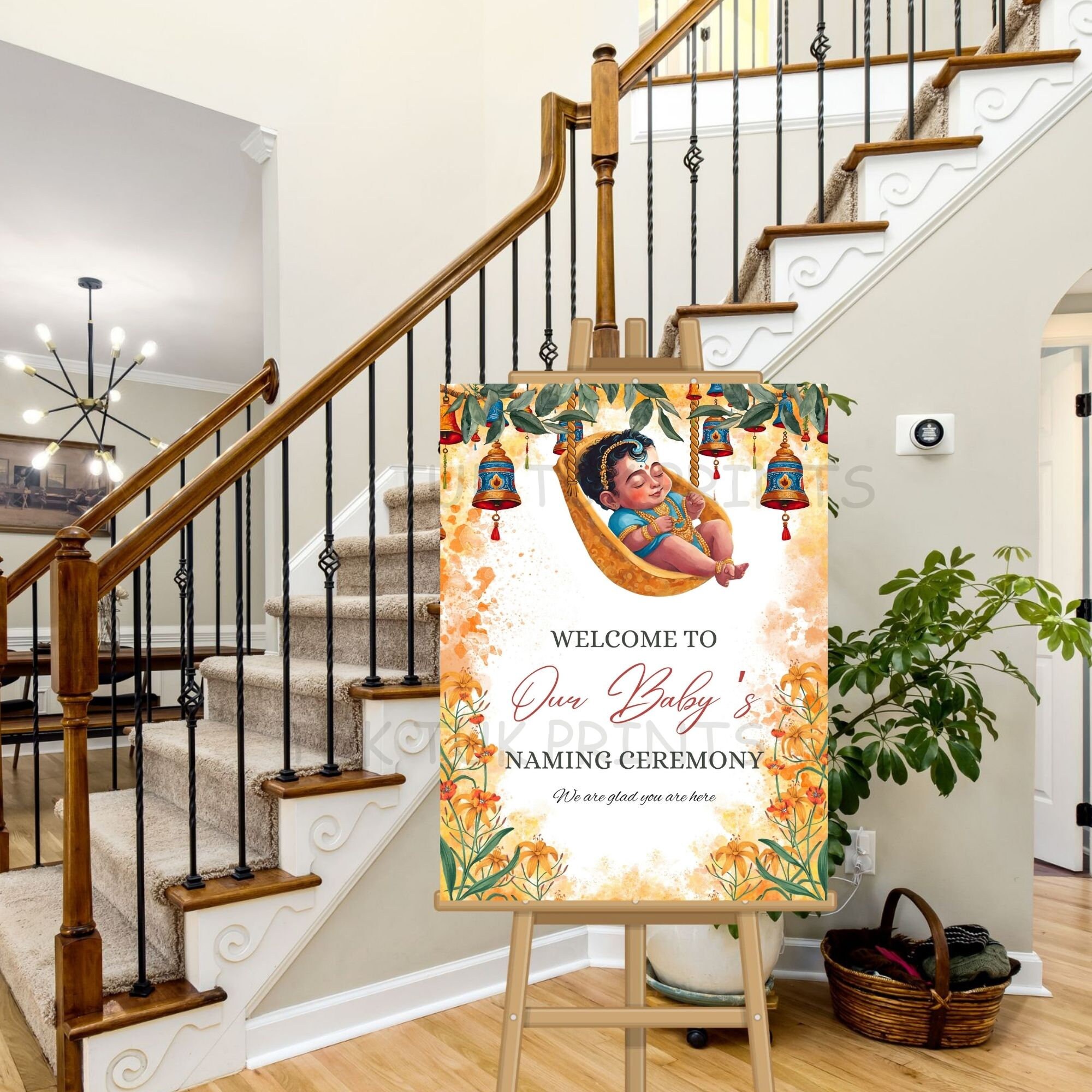 Naming Ceremony Welcome Sign , Cradle Ceremony Sign, Baby Naming ...