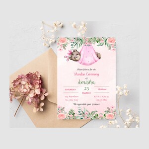 Mundan Ceremony Invitation , Tonsure Invitation, Hindu Mundan Sanskar ...