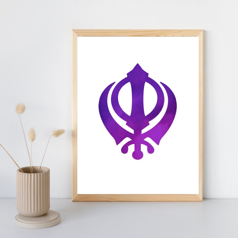 Khanda Sahib Wall Art, Khanda Digital Wall Art File, Sikh Sign Wall Art ...