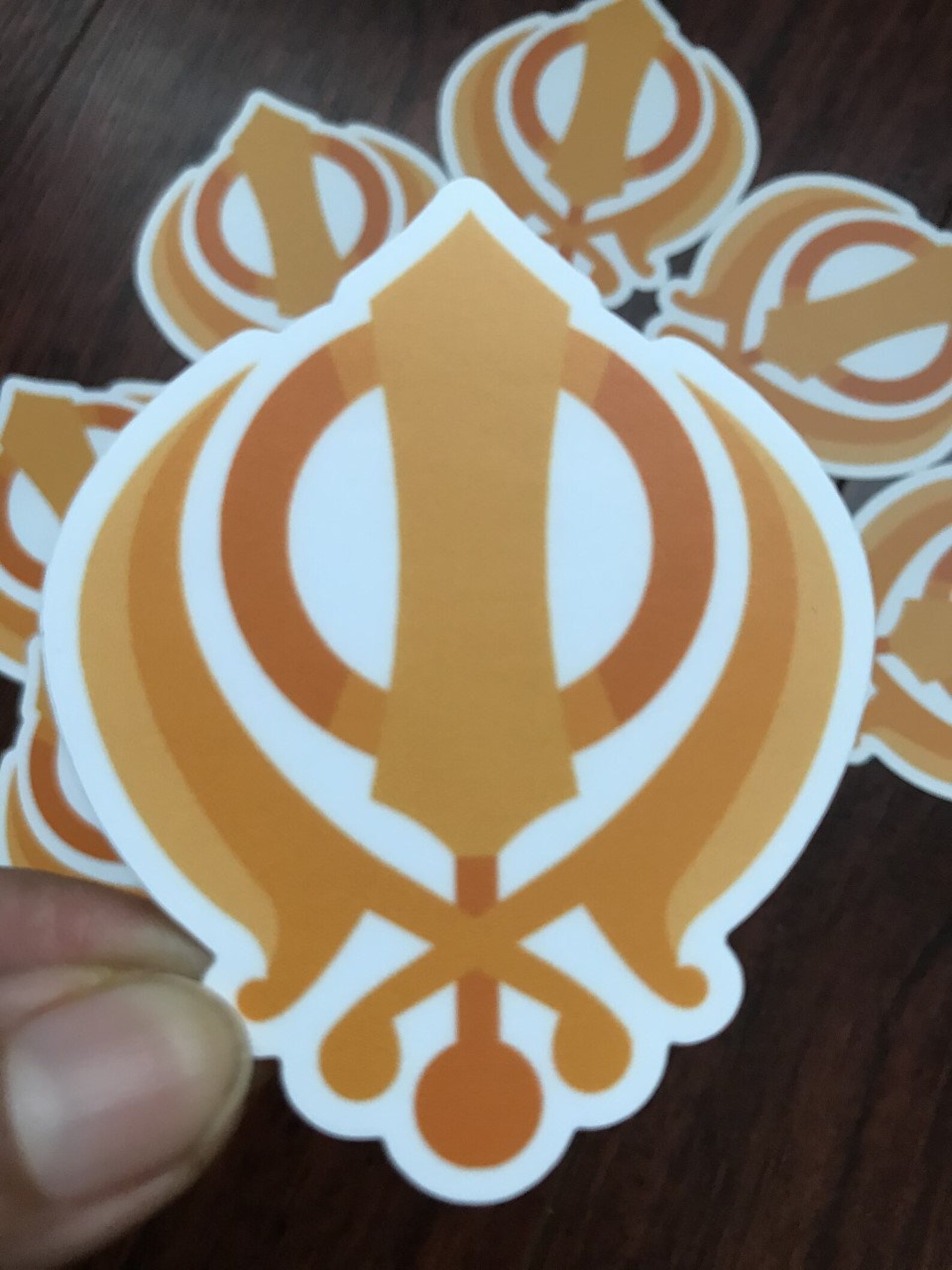 Khanda Sticker, Sikh Sign, Punjabi Sign Sticker, Desi Sticker, Khanda ...