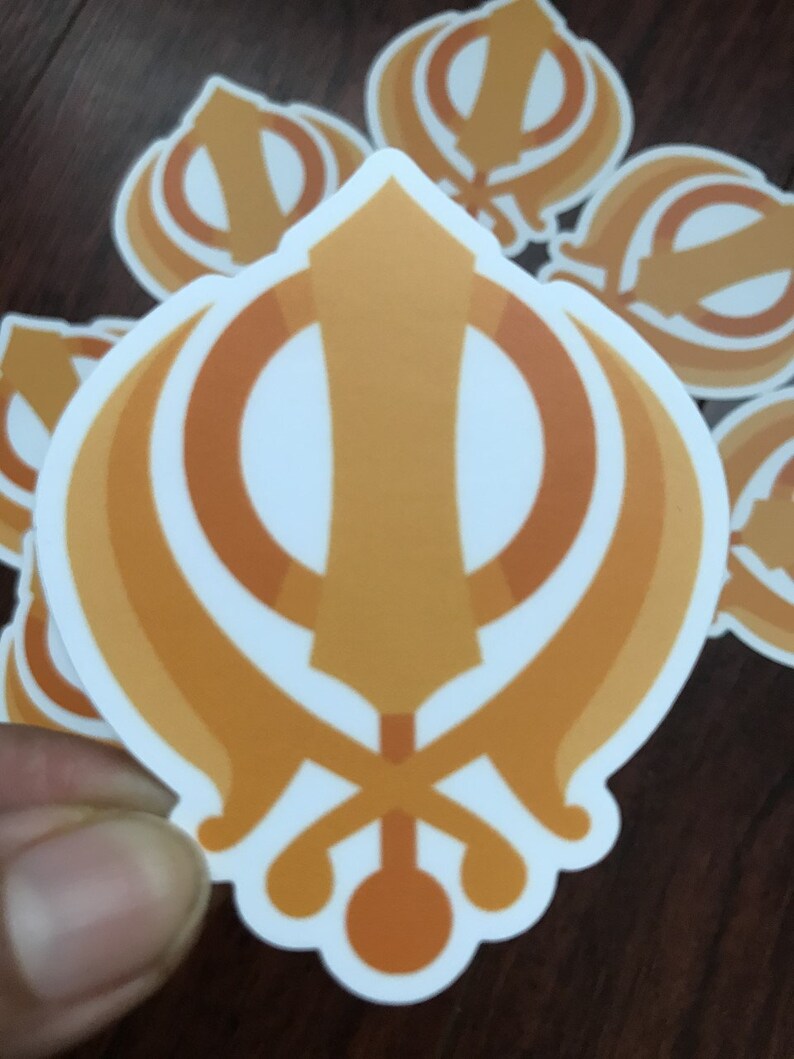 Khanda Sticker, Sikh Sign, Punjabi Sign Sticker, Desi Sticker, Khanda ...