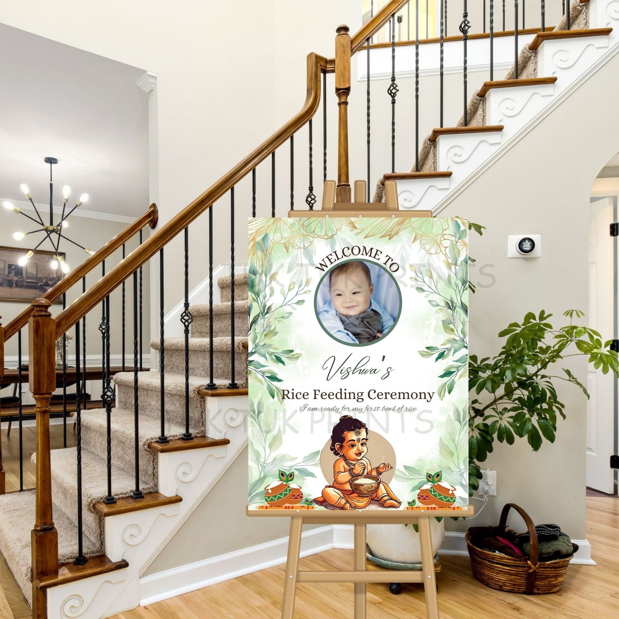 Rice Feeding Ceremony Welcome Sign , Annaprasan Sign, Weaning Ceremony ...