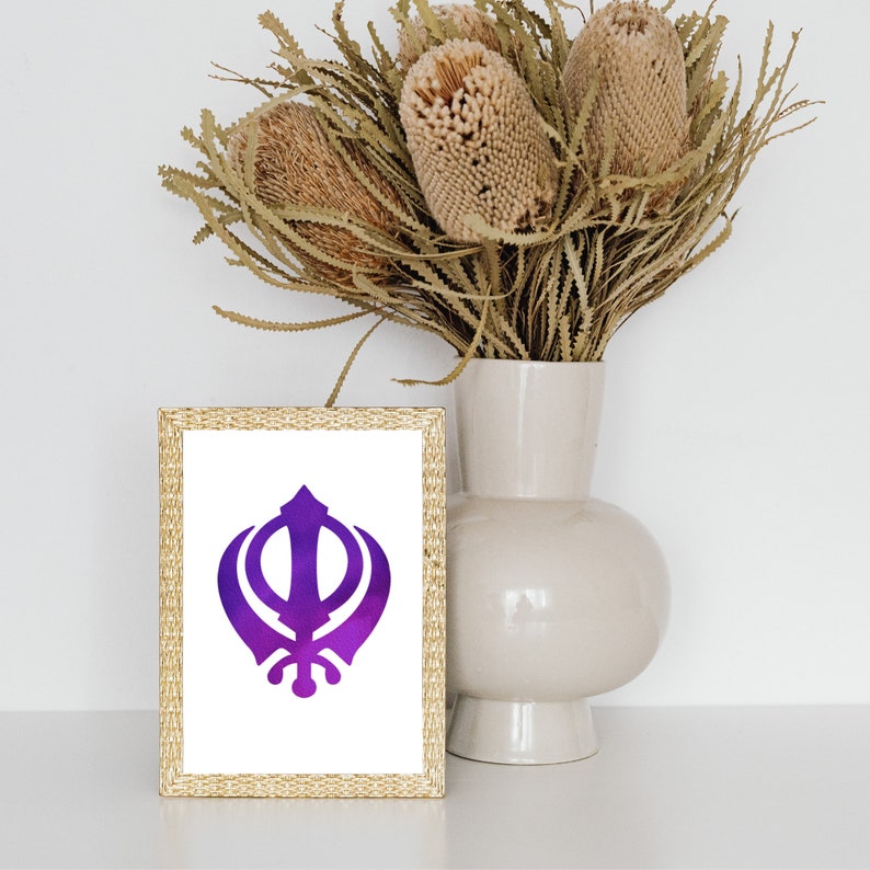 Khanda Sahib Art Print: Sikh Symbol Wall Decor (digital Download) - Etsy