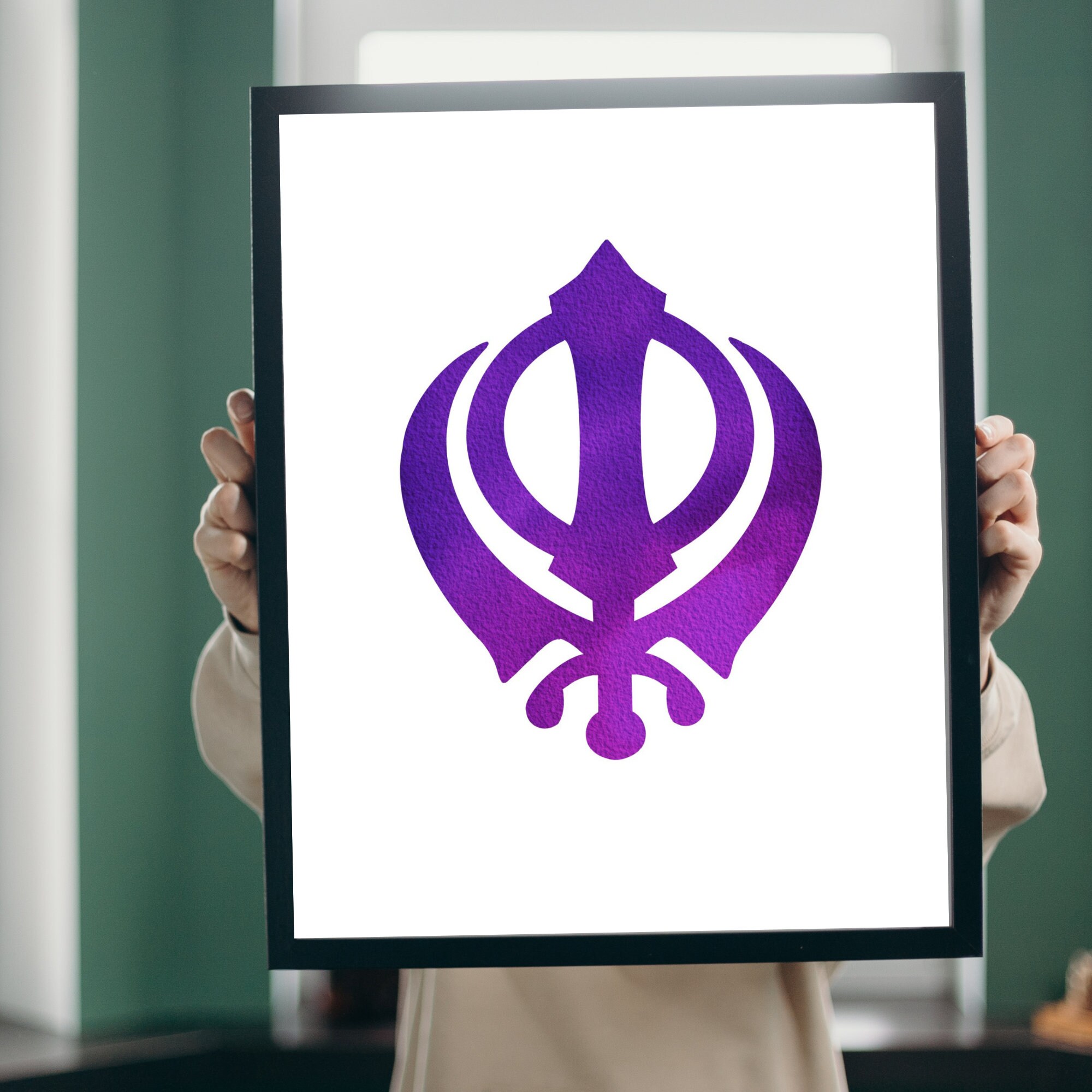 Khanda Sahib Art Print: Sikh Symbol Wall Decor (digital Download) - Etsy