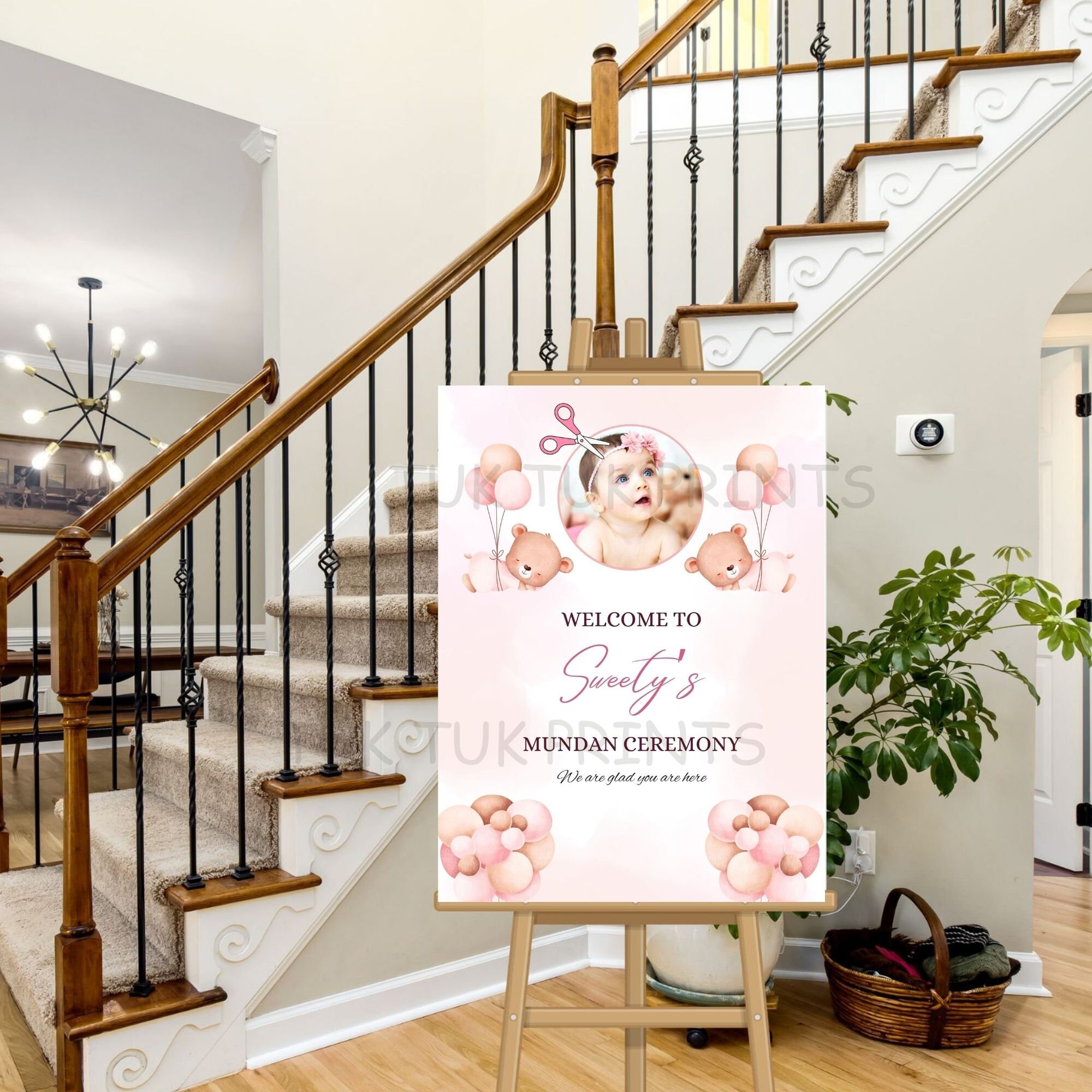 Editable Mundan Ceremony Welcome Sign: Hindu Sanskar (digital Download ...