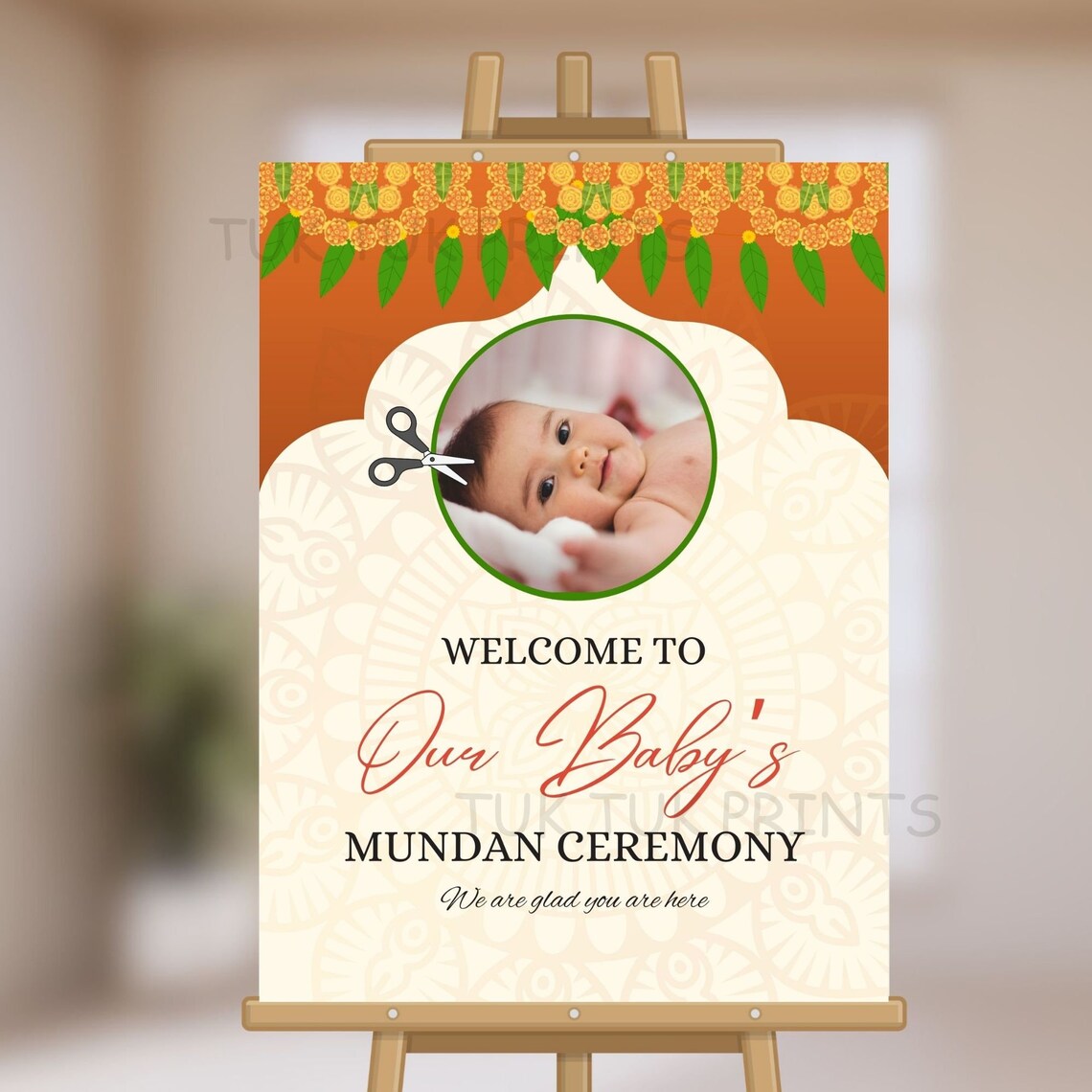 Tonsure or Mundan Ceremony Welcome Sign , Tonsure Ceremony Sign, Hindu ...