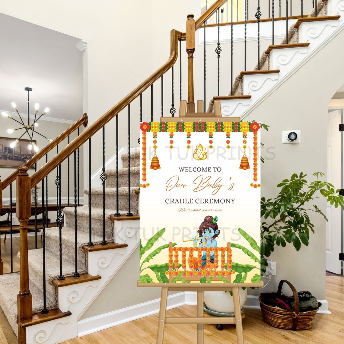Editable Cradle Ceremony Welcome Sign: Indian Naming Ceremony (digital ...