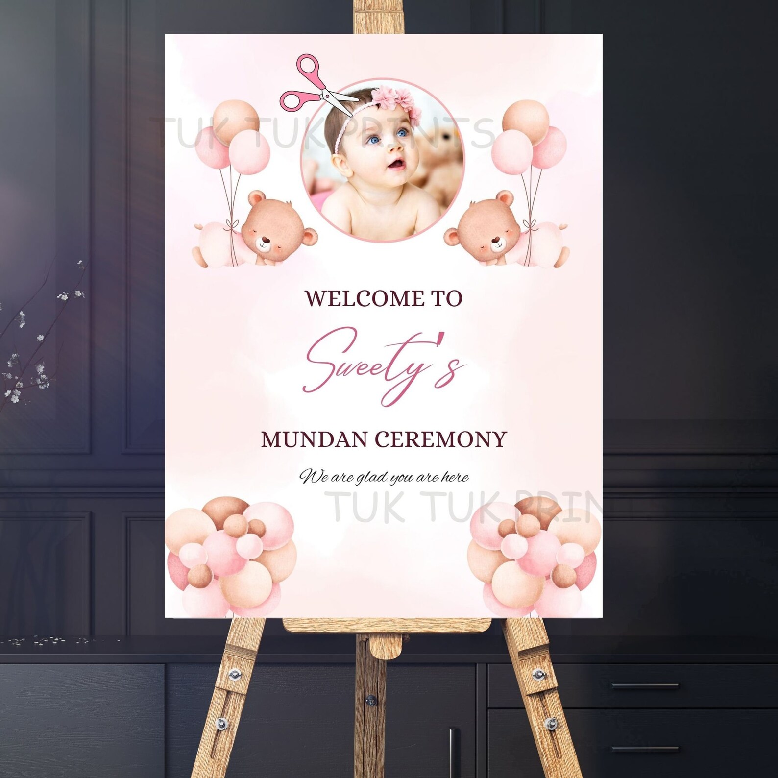 Editable Mundan Ceremony Welcome Sign: Hindu Sanskar (digital Download ...
