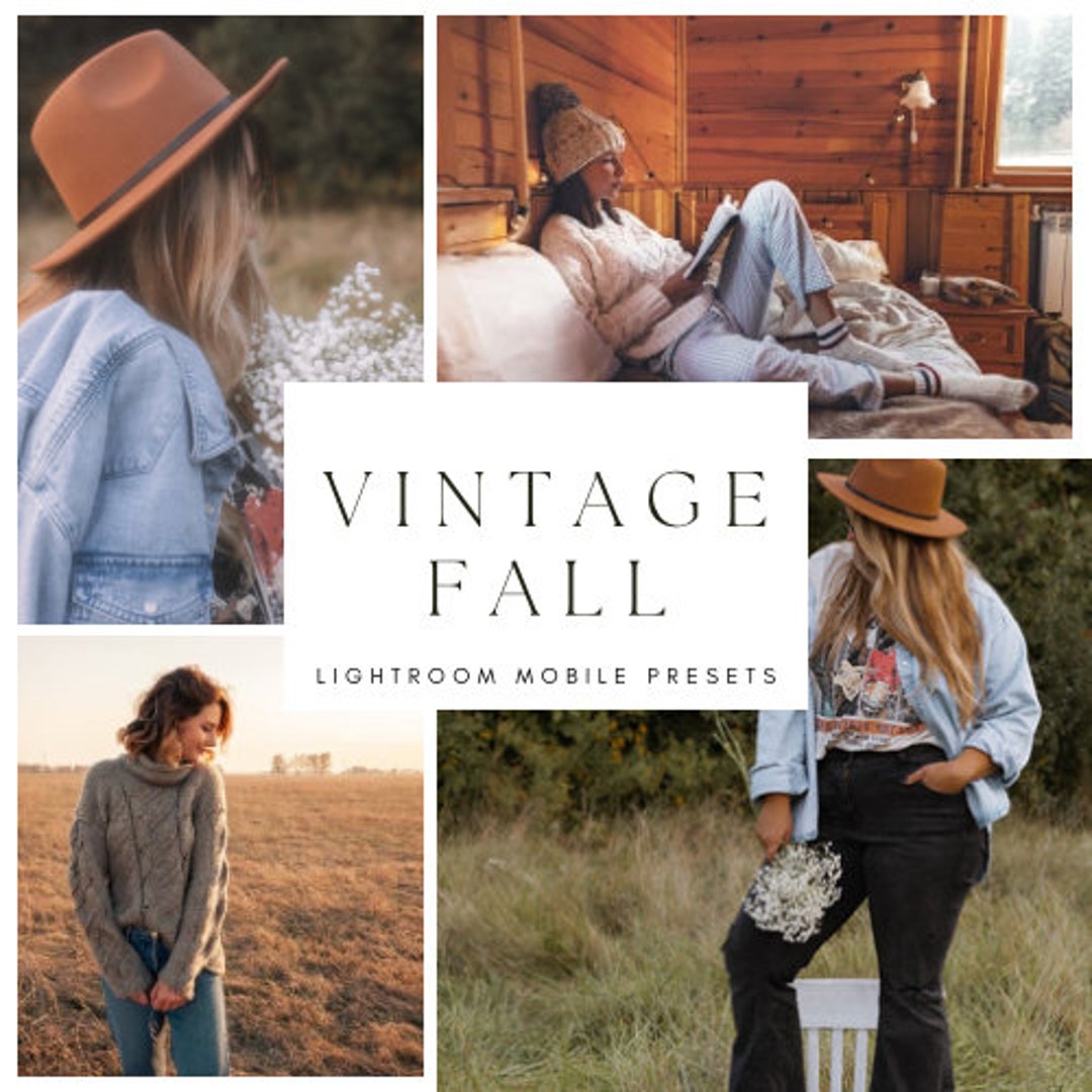 Vintage Fall Lightroom Presets 3 Cozy Autumn Filters for Warm - Etsy