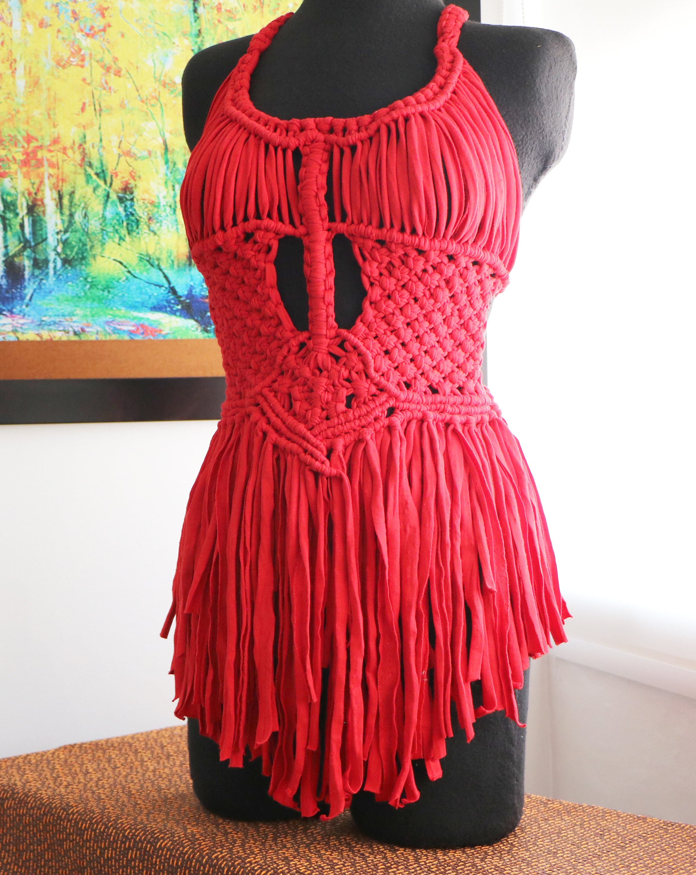 Macrame Dress Glamorous Festivals Nightclub Cover-up Summertime - Etsy