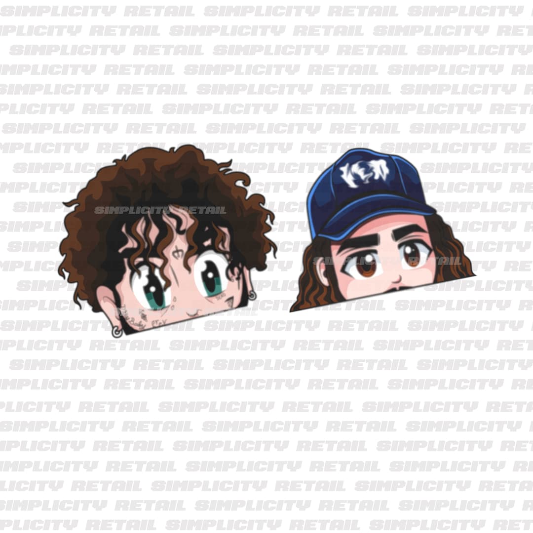 Simplicity Peekers (car Stickers) - Etsy