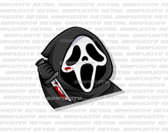 Ghost Face Decal Scream Decal Ghost Face Vinyl Decal Spooky Decals ...