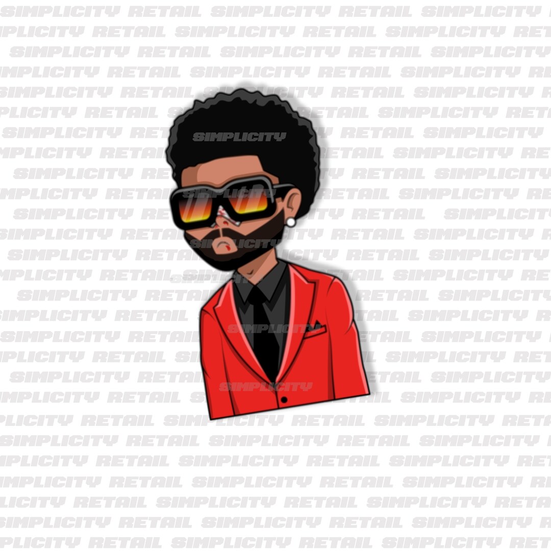 The Weeknd Sticker - Etsy