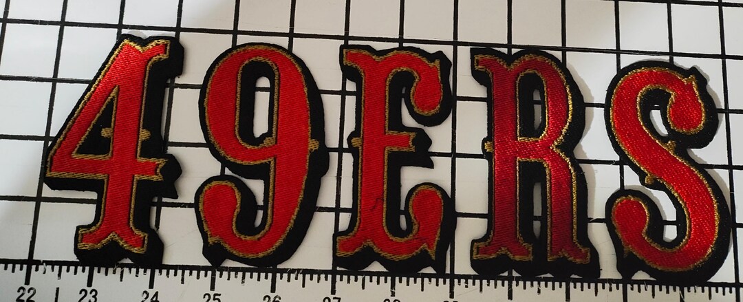 Western Font 49ers 2x4in Embroidery Patch ( Set of 5 ) Sew-on - Etsy