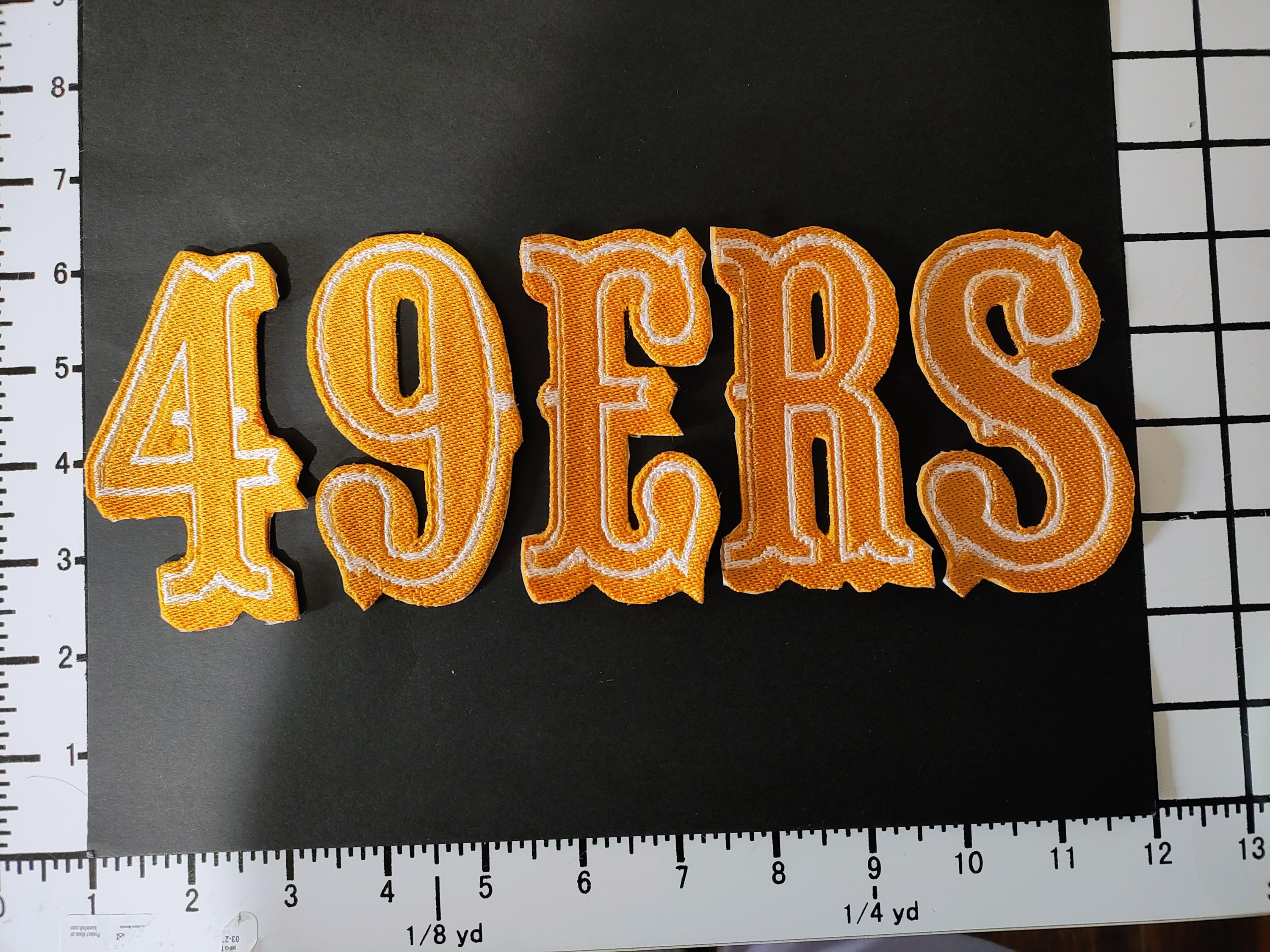 Western Font 49ers 2x4in Embroidery Patch ( Set of 5 ) Sew-on - Etsy