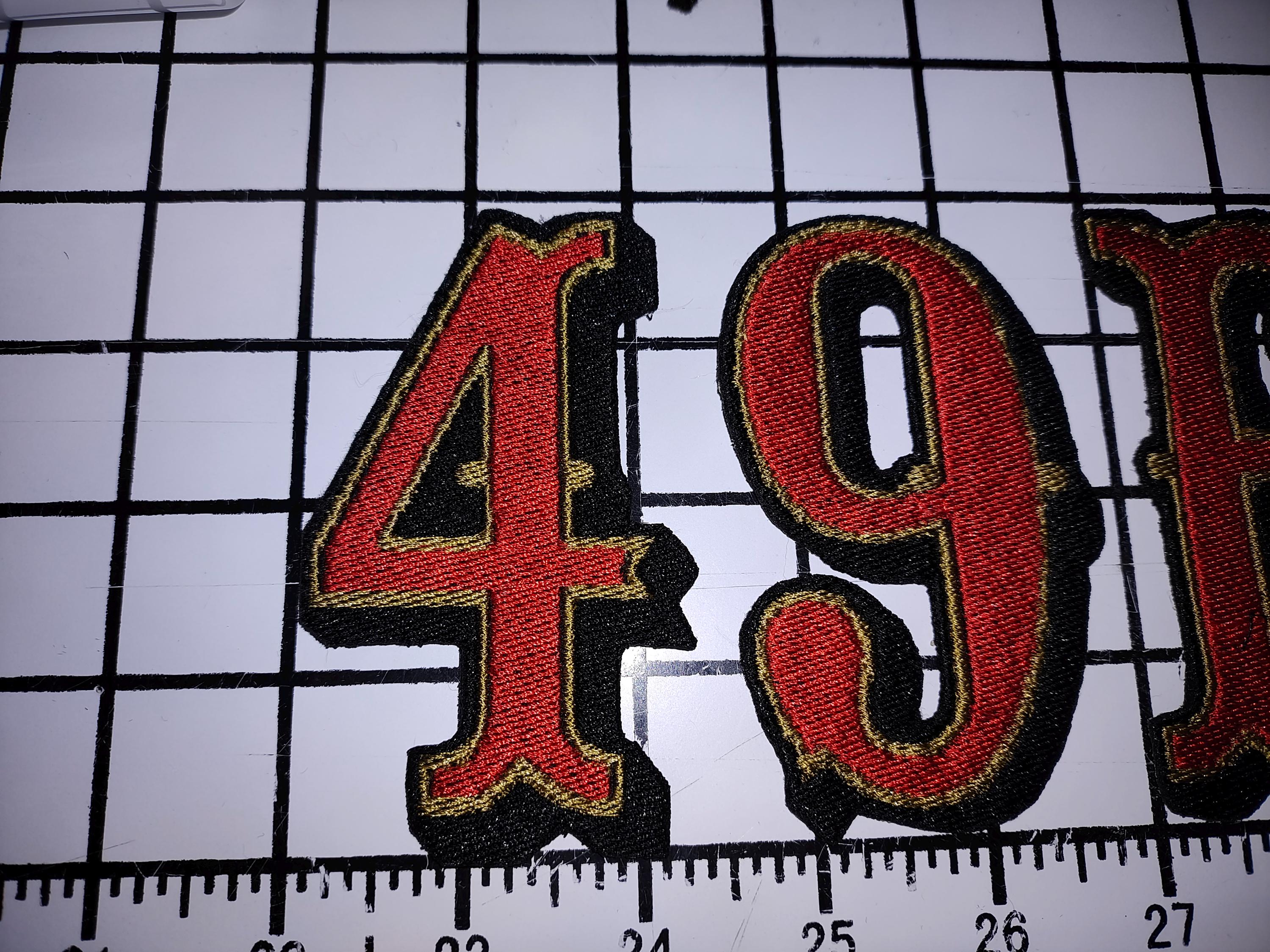 Western Font 49ers 2x4in Embroidery Patch ( Set of 5 ) Sew-on - Etsy