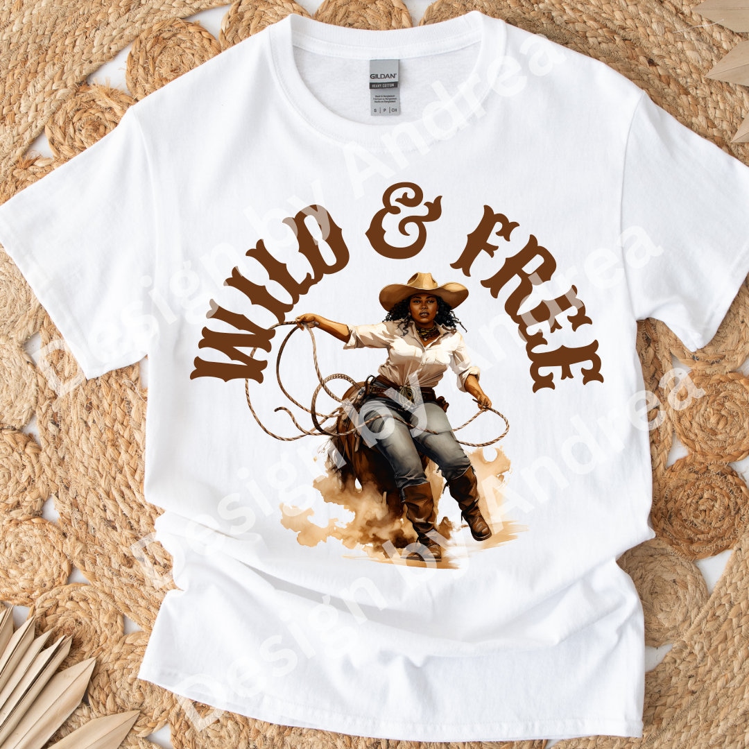 Wild and Free Cowgirl Tshirt, Western Themed Shirts, Country Girl ...