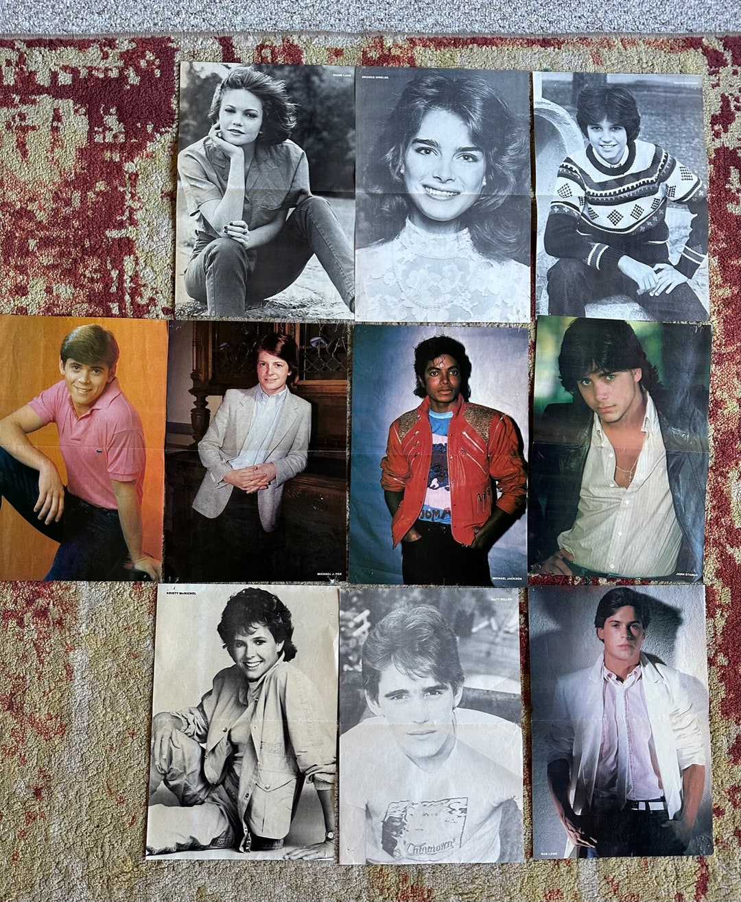 Teen Magazine Posters 1980's / 1984 10 Rob Lowe, Brooke Shields ...