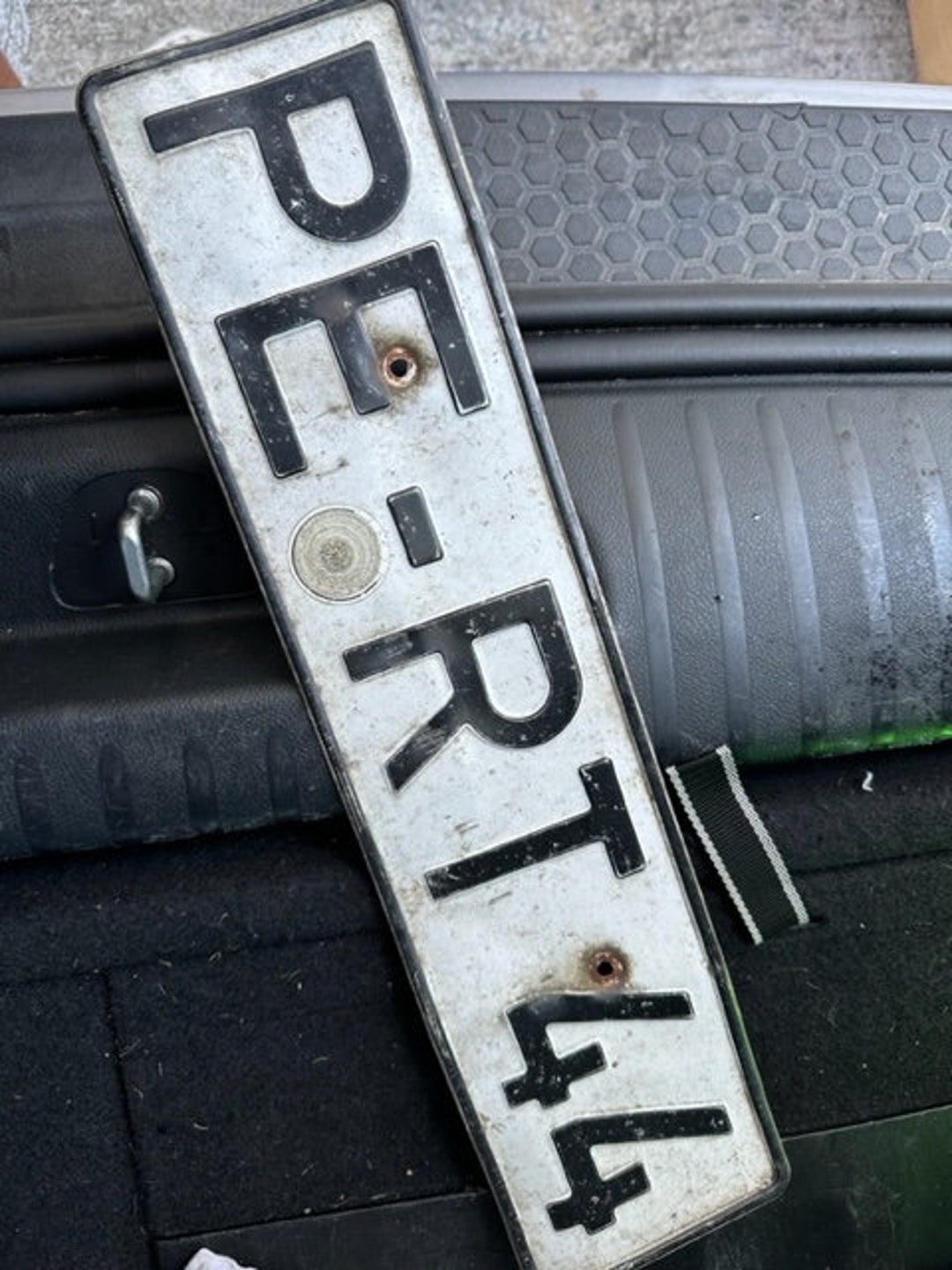 German License Plate Black and White Vintage Bayern License - Etsy