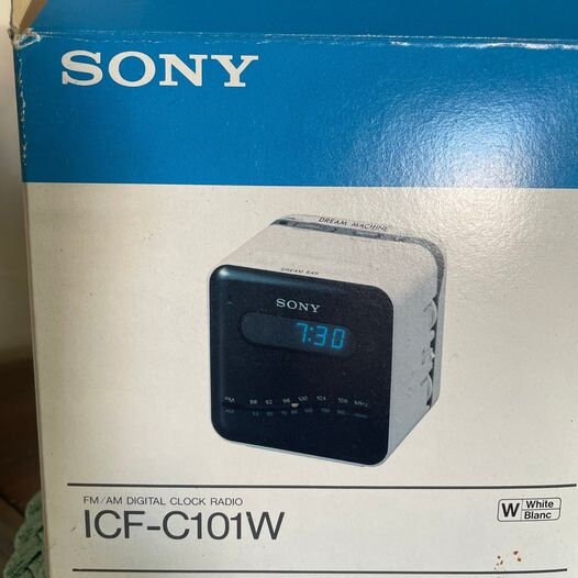 SONY ICF-C101W Dream Machine Radio Alarm Clock Cube - Etsy