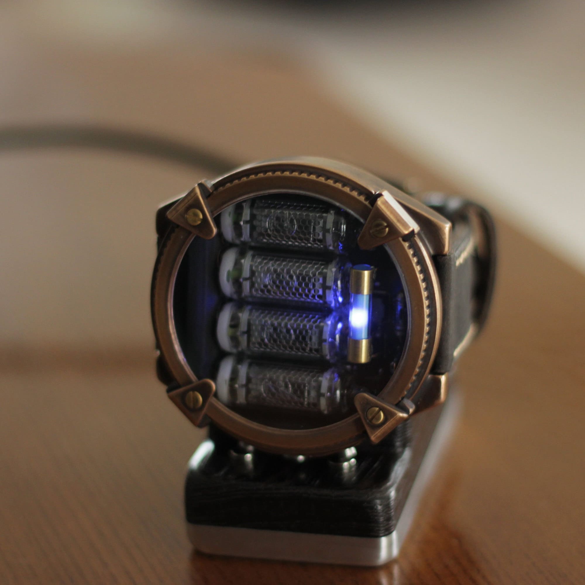 Nixie Watch, Bronze Watch, Luxury Wrist Watch, Self Made, With ...
