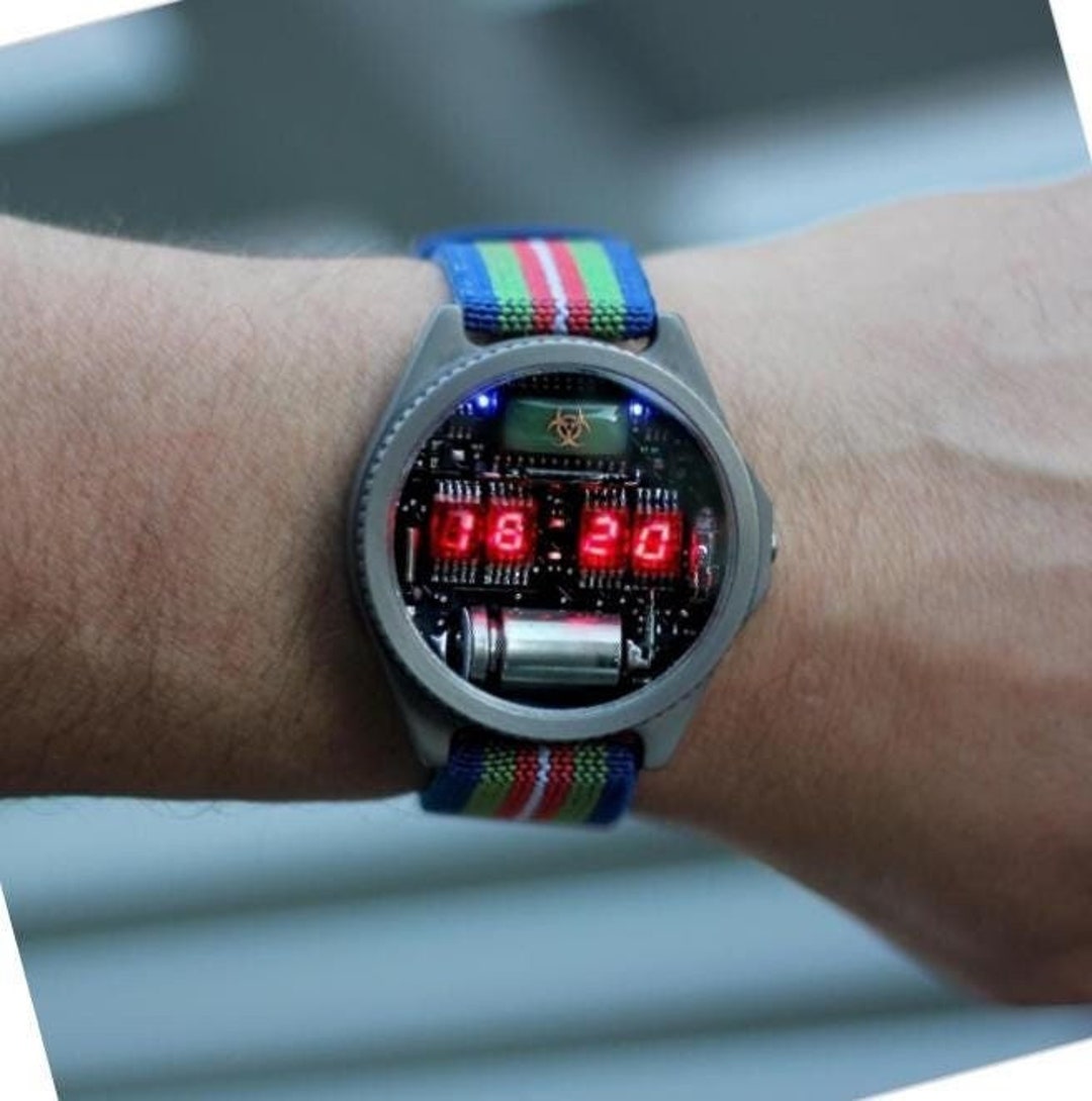 Nixie Watch, Titanium Handmade Watch, Self Made, With Accelerometer and ...