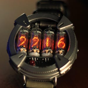 Nixie Watch, Titanium Handmade Wrist Watch With γ, β and X-ray ...