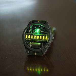 Nixie Watch, Titanium Handmade, With Accelerometer and Wi-fi, Made in ...