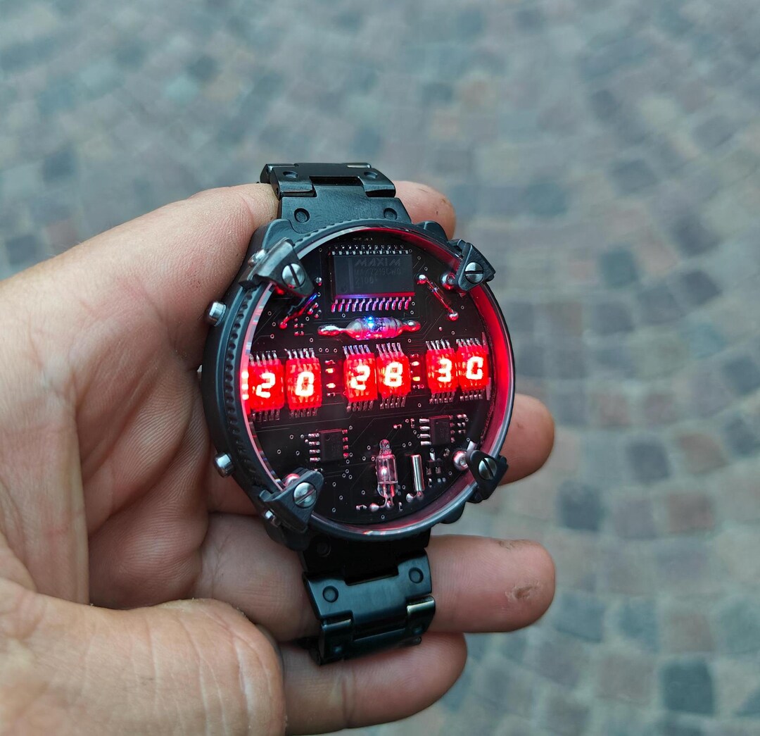 Zirconium Led Watch, Self Made, With Accelerometer and Wi-fi, Made in ...