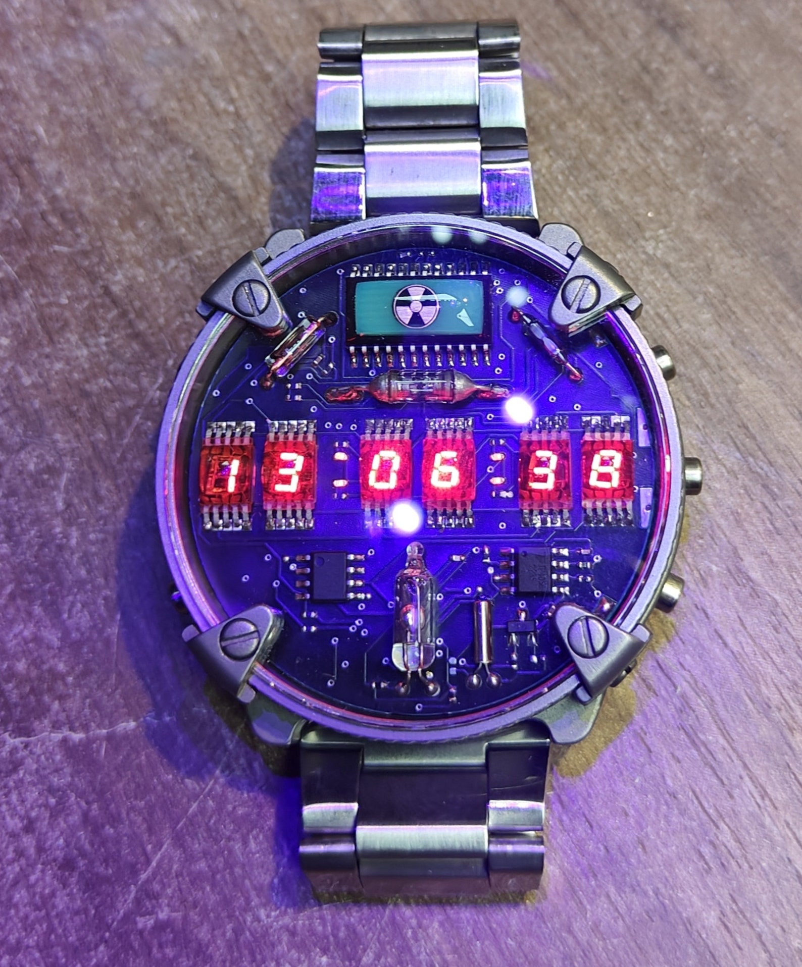 Nixie Watch Titanium Wrist Watch Self Made With - Etsy