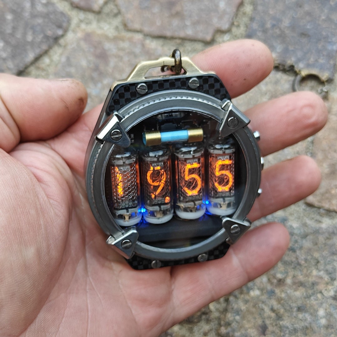 Nixie Watch, Titanium, Self Made With Accelerometer, Made in Italy - Etsy