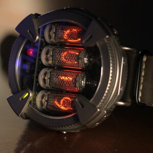 Nixie Watch, Titanium Handmade Wrist Watch With γ, β and X-ray ...