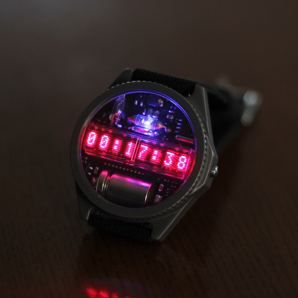 Nixie Watch, Titanium Watch, Self Made, With Accelerometer and Wi-fi ...
