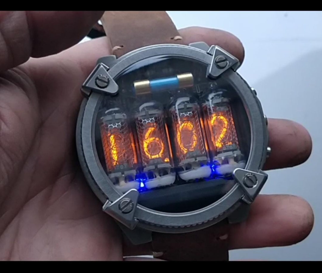 Nixie Watch, Titanium Handmade, Made in Italy - Etsy