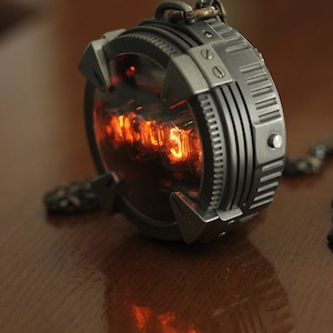 Nixie Pocket Watch, Handmade Titanium With γ, β and X-ray Radiation ...