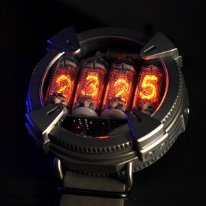 Nixie Watch, Titanium Handmade Wrist Watch With γ, β and X-ray ...