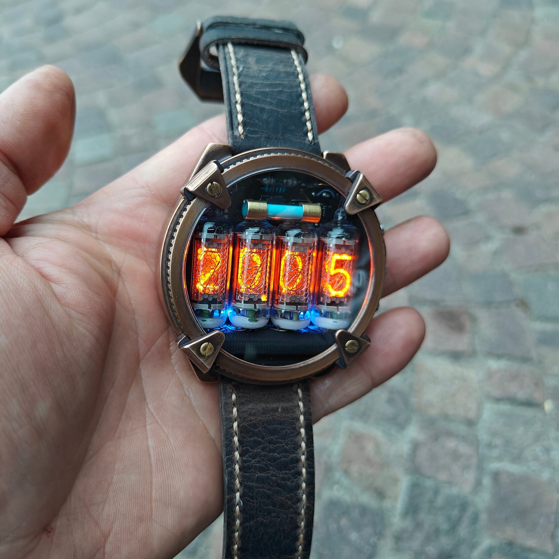Nixie Watch, Bronze Watch, Luxury Wrist Watch, Self Made, With ...