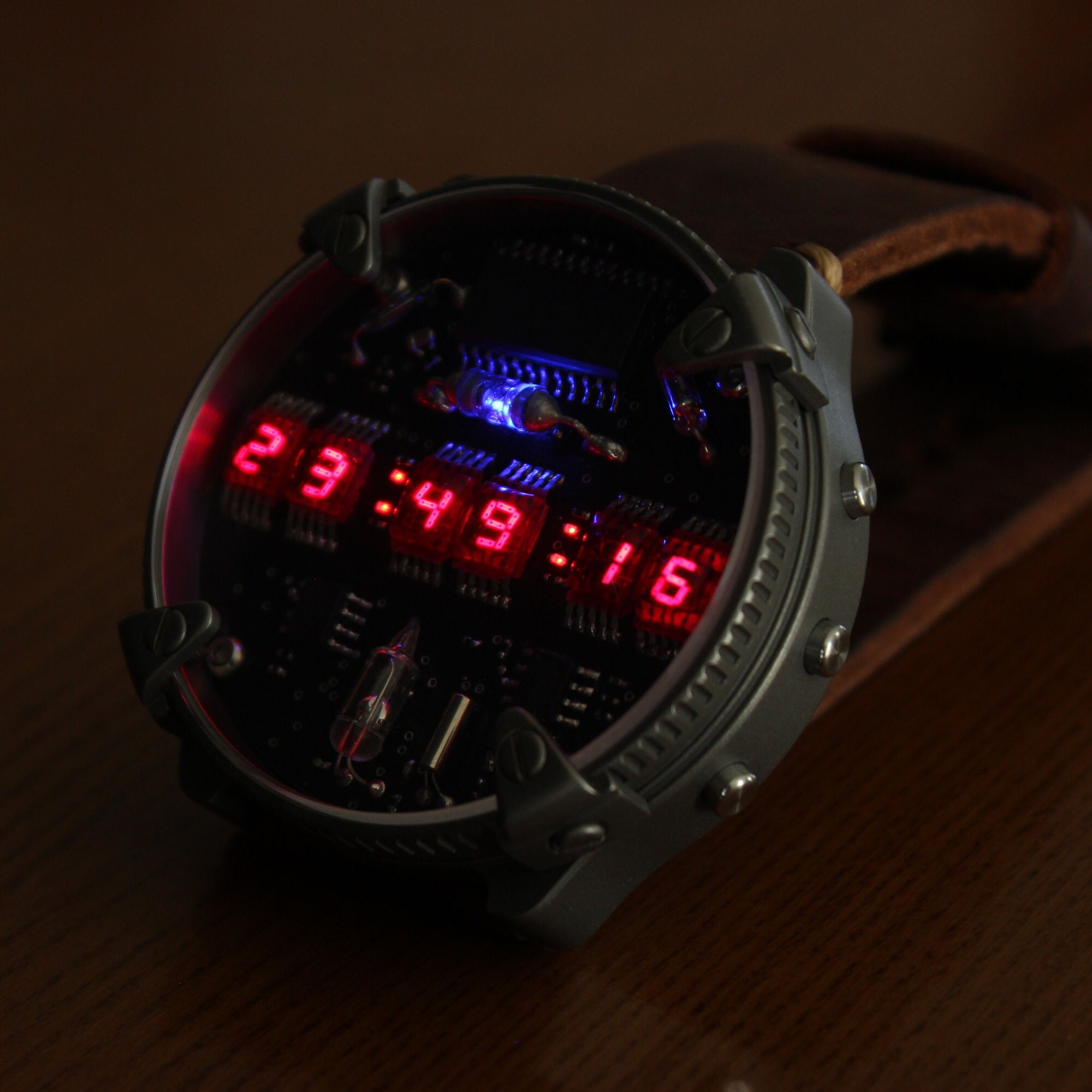 Nixie Watch Titanium Wrist Watch Self Made With - Etsy