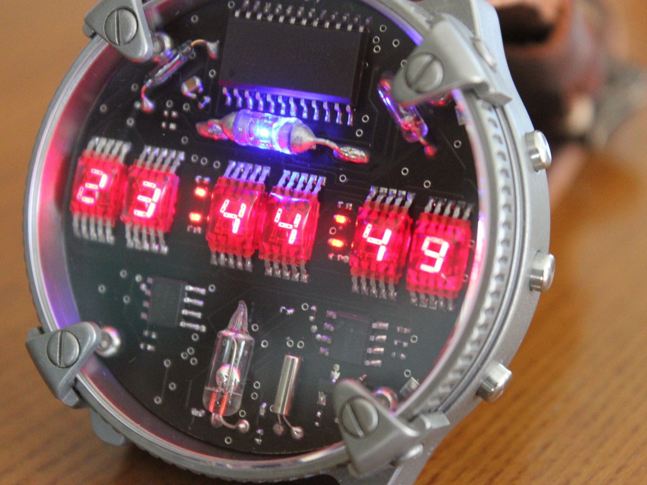 Nixie Watch Titanium Matrix Watch Self Made With - Etsy