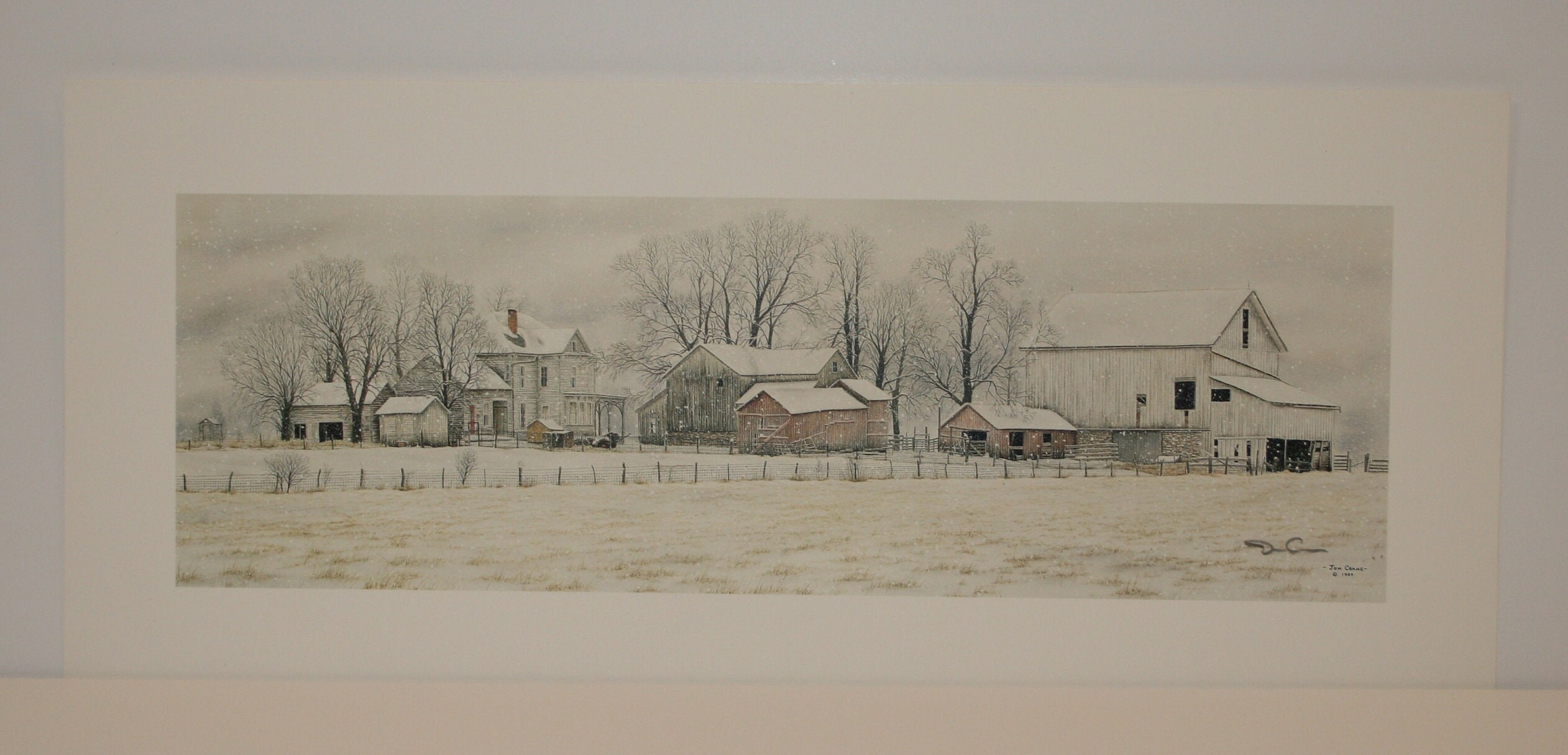 Jon Crane Open Edition Print Winter Christmas Rural Americana Landscape ...