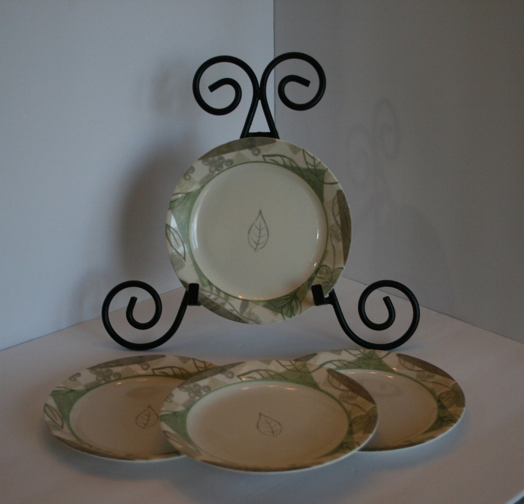 SET of 4 Vintage 7 1/4 Dessert or Bread & Butter Plates Retired Pattern ...