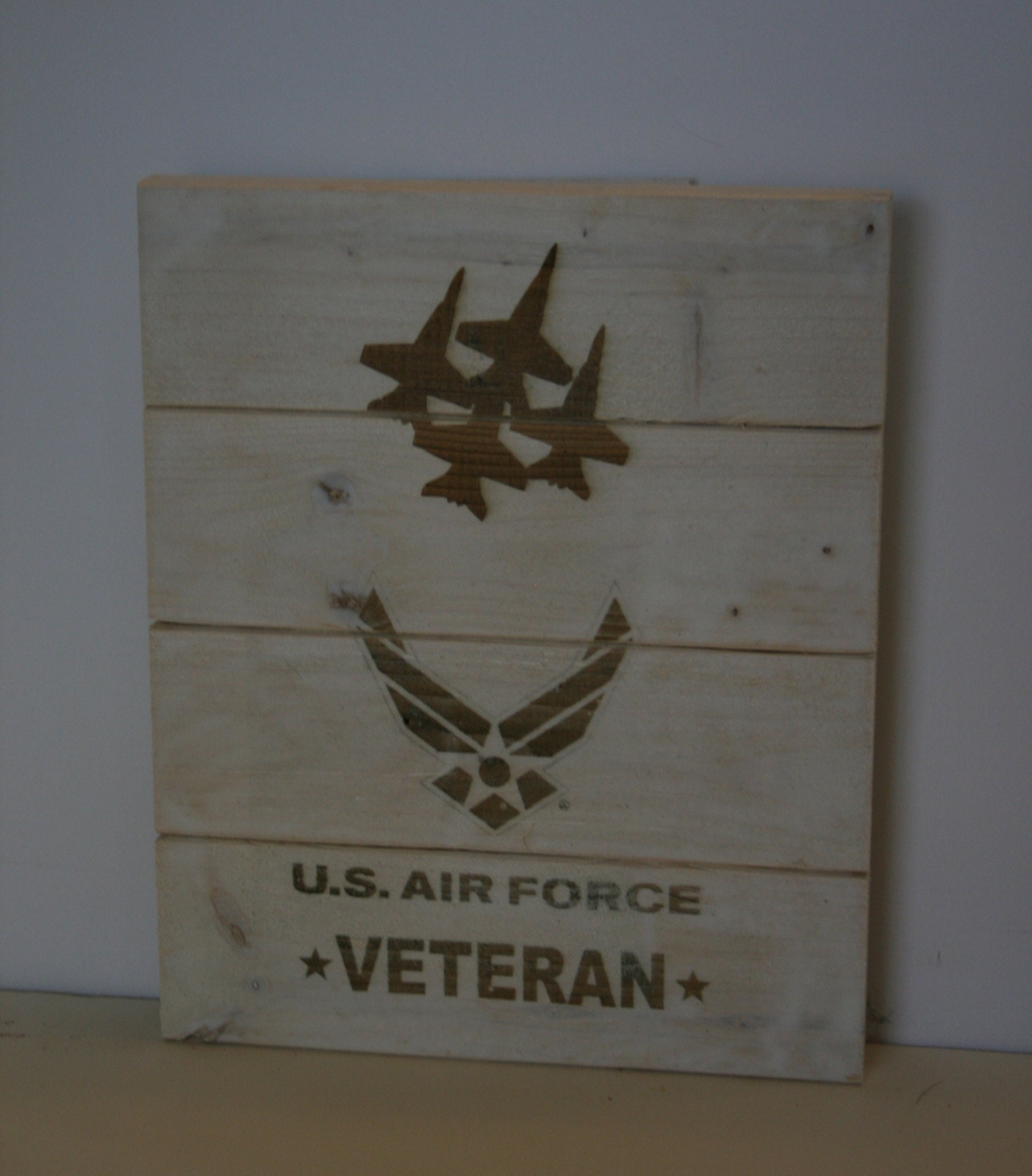 Rustic Wood Sign - Patriotic Military Man Cave US Airforce Retired ...