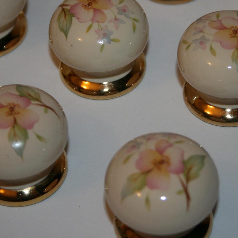 Floral Knobs - Etsy